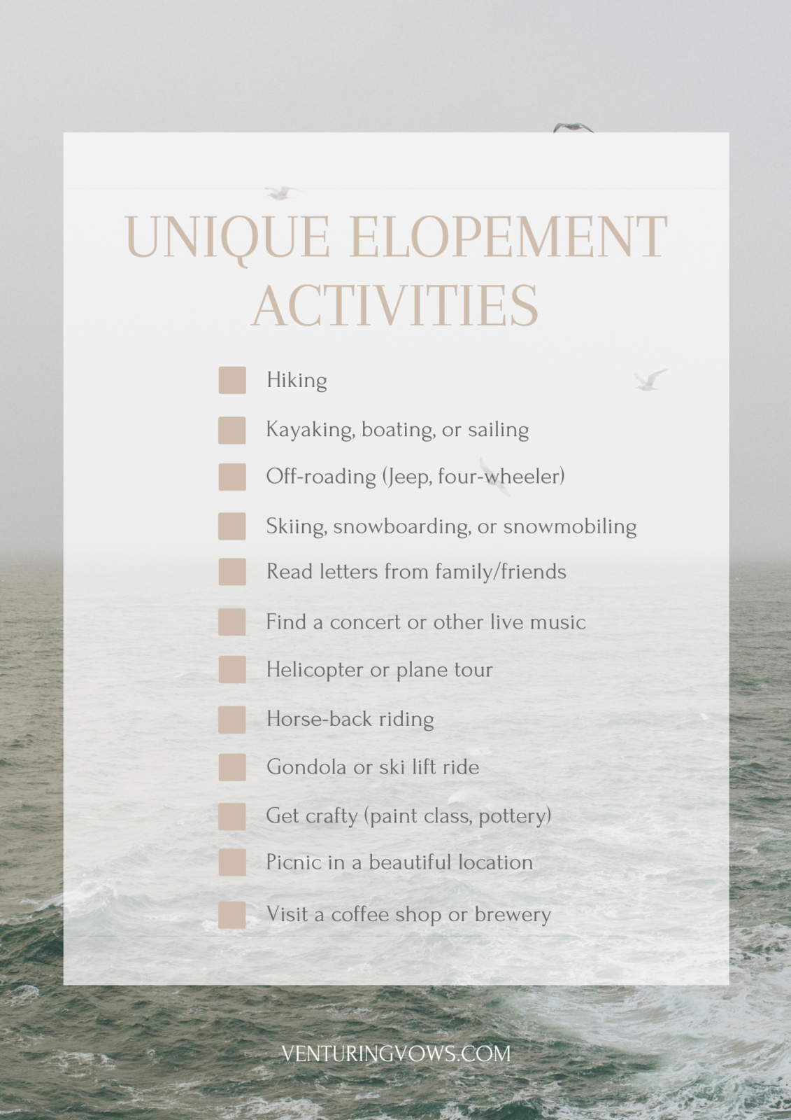 How to Schedule a Full Day Elopement - Venturing Vows
